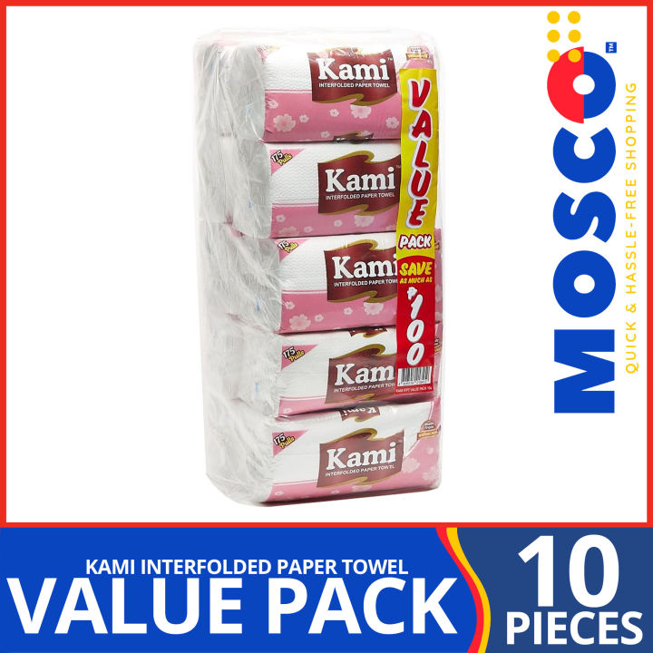 KAMI Interfolded Paper Towel 10 x 175s | Lazada PH