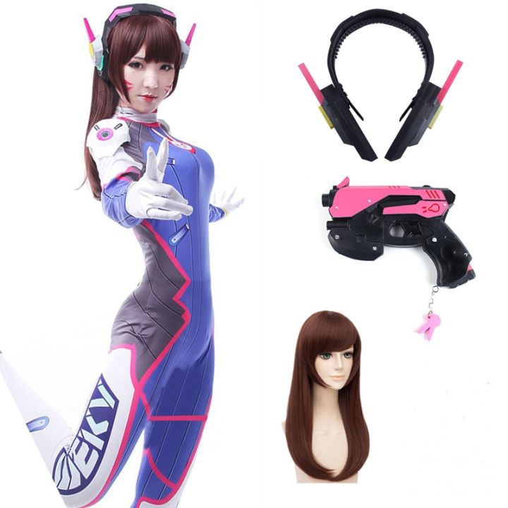 Dva Cosplay Costume Game Female Lycra 3D Printing Spandex Halloween Party Zentai Wig Cosplay ...