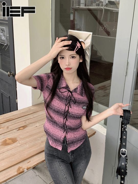 เสื้อถักเข้ารูปมีเอกลักษณ์แบบอเมริกัน IEF | Lazada.co.th