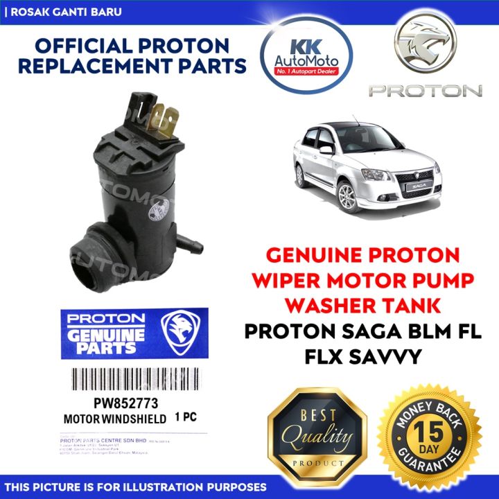 PW852773 Proton Saga BLM FL FLX Savvy - Genuine Proton Wiper Motor Pump ...