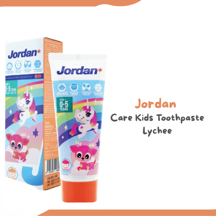 Jordan Oral Care Kids Toothpaste Step 1 Lychee 75g/Pasta Gigi | Lazada ...