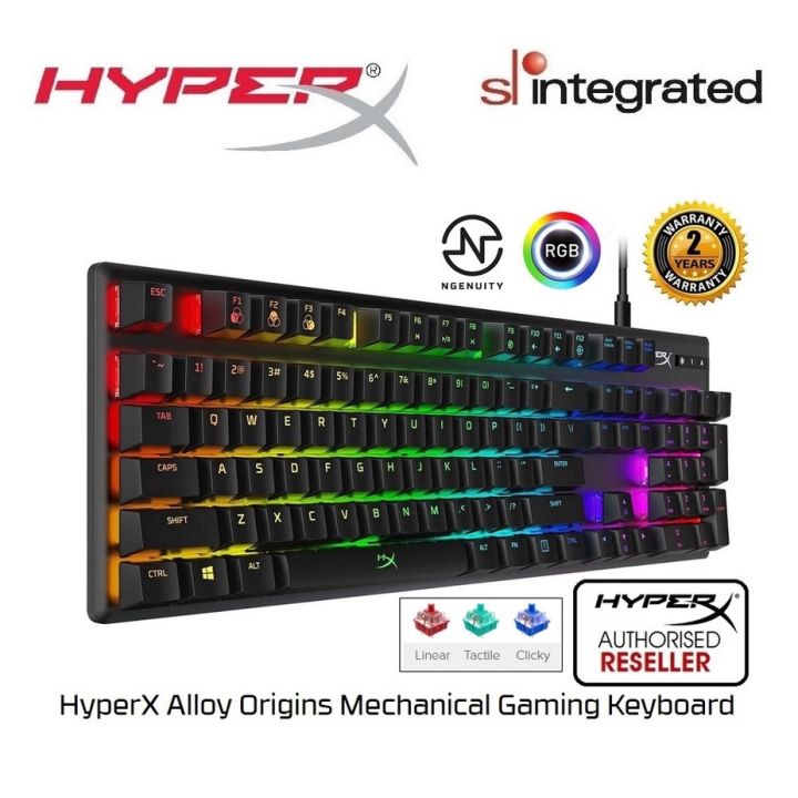 HyperX Alloy Origins Mechanical Gaming Keyboard | Lazada