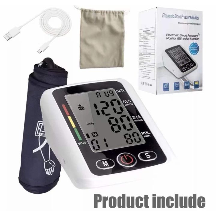 USB Powered Automatic Digital Blood Pressure Monitor with Heart Rate Puls | Lazada PH