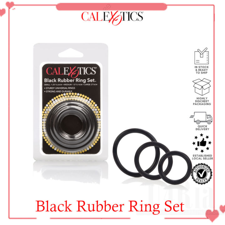 CalExotics Black Rubber Ring 3 Piece Set | Lazada Singapore