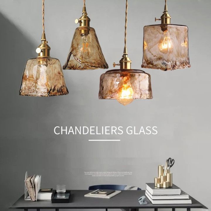 Bar Lights Counter Ceiling Light Japanese Vintage Brass Glass Drop ...