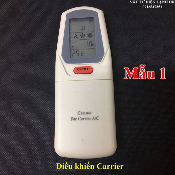 Remote máy lạnh CARRIER, điều khiển điều hòa carier điều hoà mẫu 1 rẻ ...