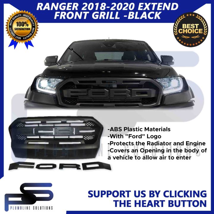 Car Front Grill for Ford Ranger T6 T7 T8 / Raptor 2012 2013 2014 2015 ...