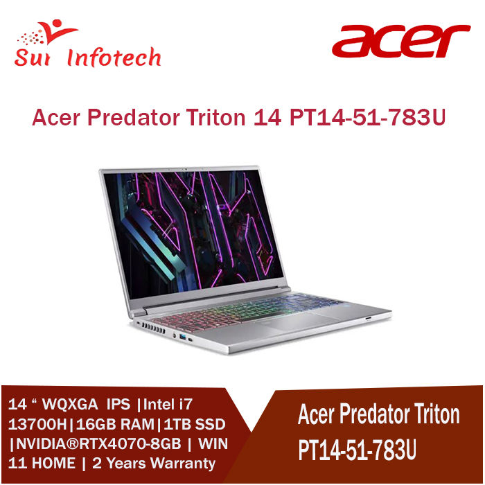 [New Arrival] Acer Predator Triton 14 Gaming Laptop - PT14-51-783U ...