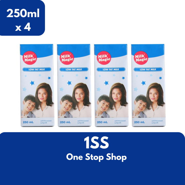 Milk Magic Low Fat Milk, 250ml set of 4 | Lazada PH