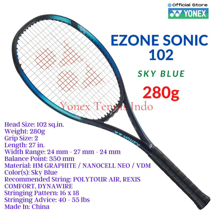 Yonex EZONE SONIC 102 280g Sky blue - racket tennis | Lazada Indonesia