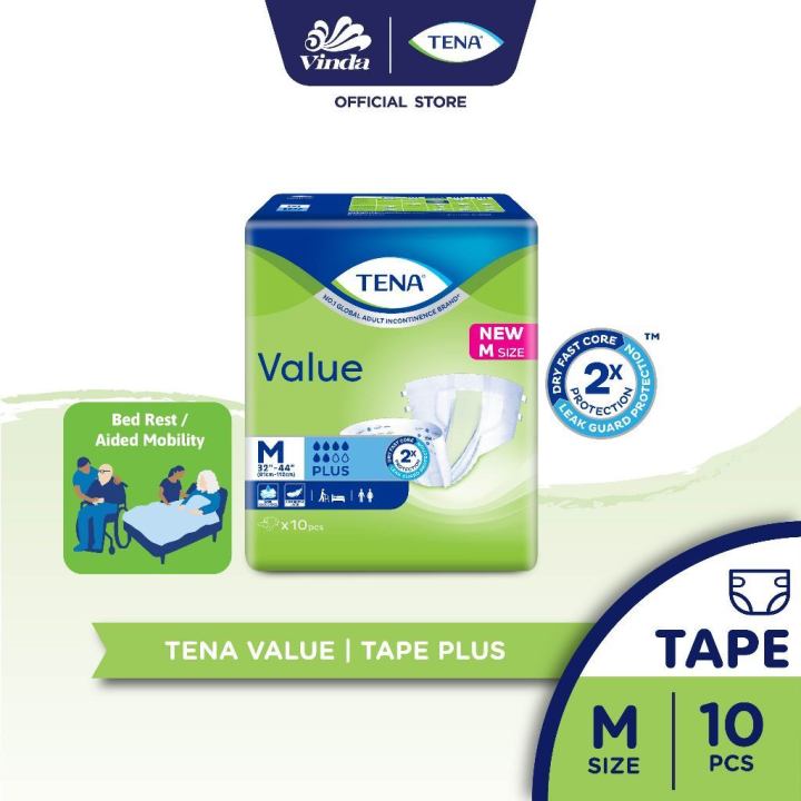【纸尿片】TENA Tape/Pants Value Adult Diaper M/L/XL | Lazada