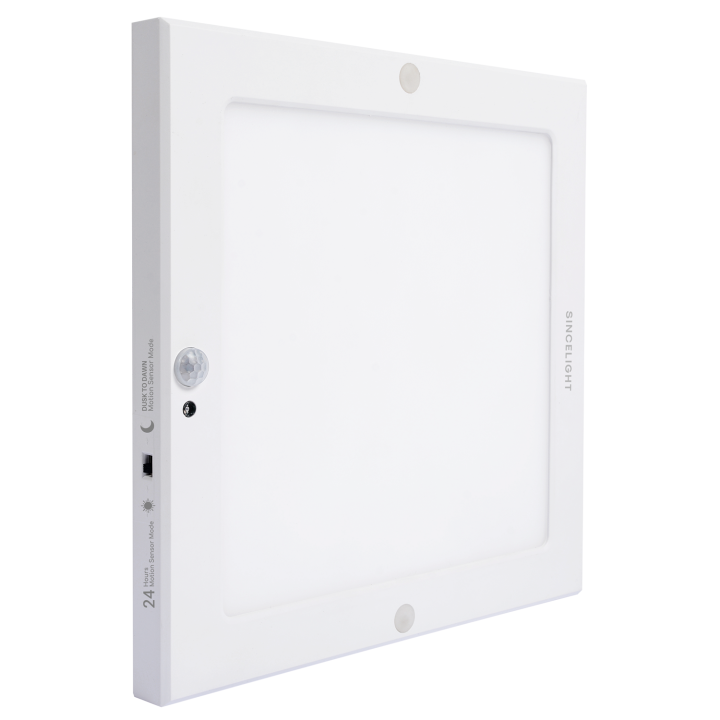 SINCELIGHT, Square Motion Sensor LED Ceiling Light 18W , 85-265V, 2700 ...