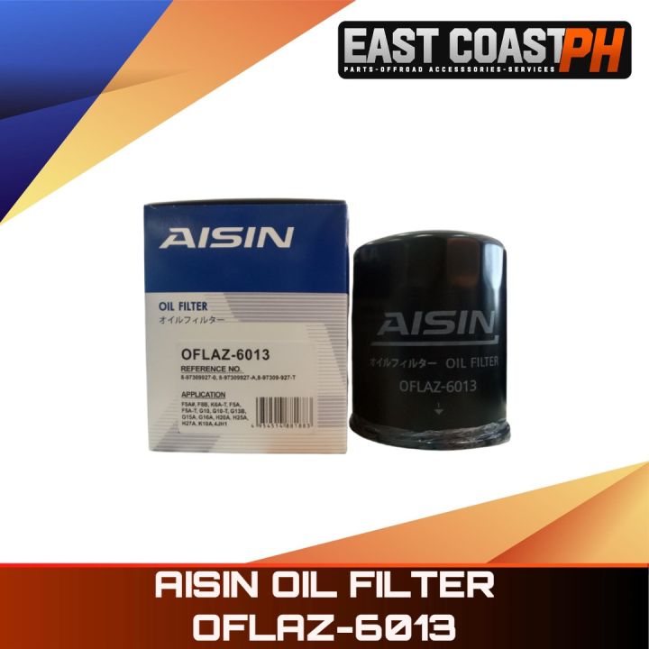 AISIN Oil Filter OFLAZ-6013 for Isuzu D-MAX 2.5 / 3.0 | Lazada PH