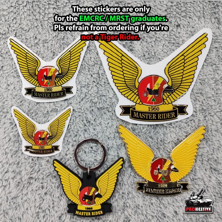 MASTER RIDER EMBOSSED STICKER KEYHOLDER METAL EMBLEM NAME PLATE | Lazada PH