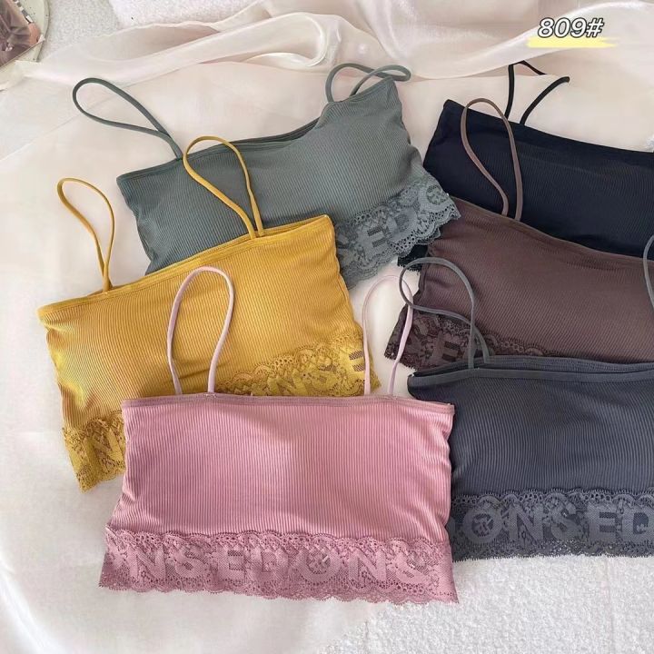 Lace Tube Bra Soft Brassiere Padded Bra Bralette | Lazada PH