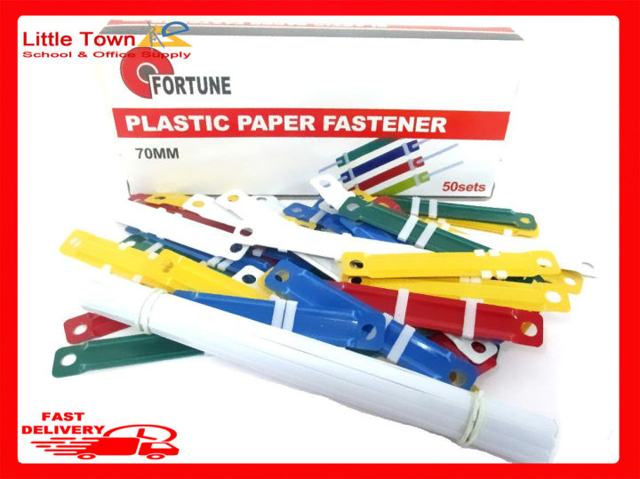 Assorted Color Plastic Paper Fastener 70mm | Lazada PH