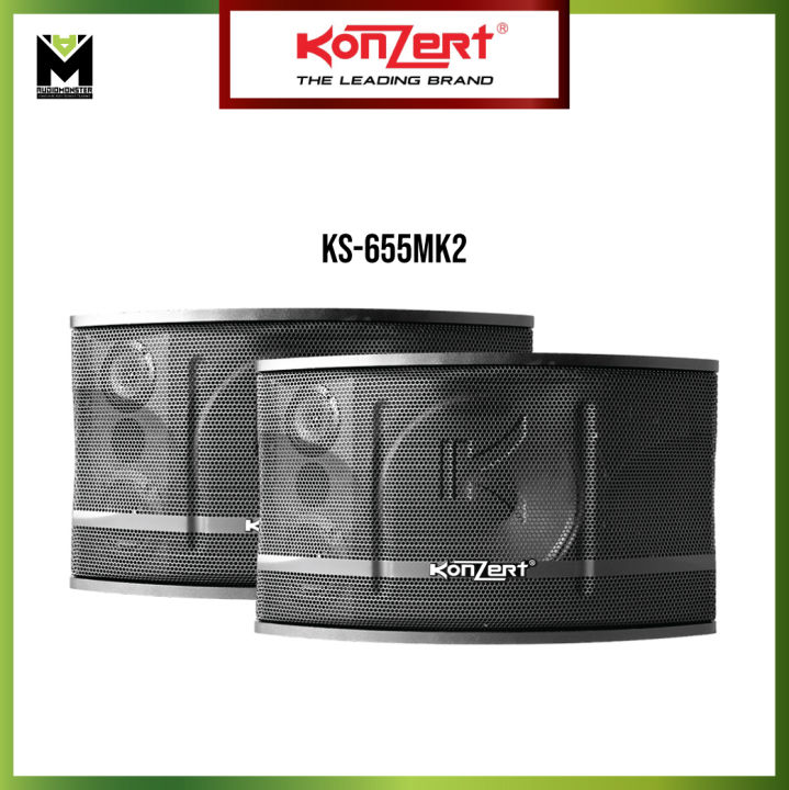 Konzert KS-655MK2 650W 12 inch 3 Way Bass Reflex Speaker (Dome Tweeter ...