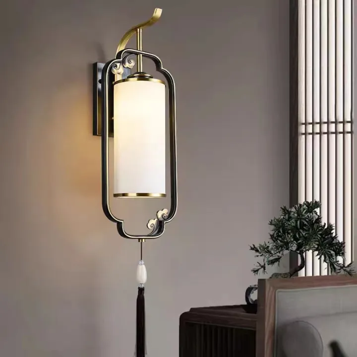 Chinese Vintage Wall Light Creative Living Room Background Wall Lights ...