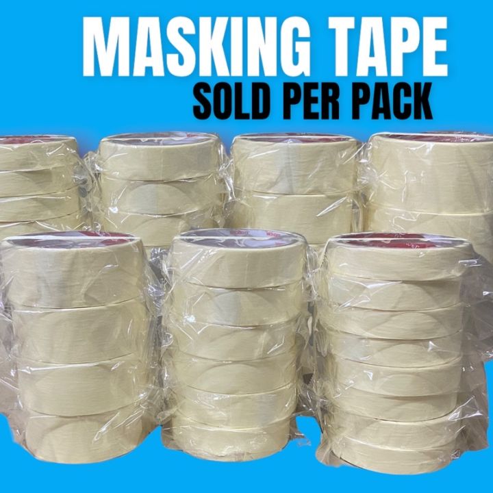 Masking Tape x 10meters Lenght (Assorted Sizes ) Sold per Pack | Lazada PH
