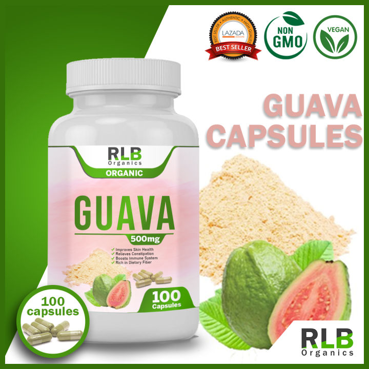 Pure Organic Natural Guava Leaf Capsules (30, 60, 100 Capsules) - Guava ...