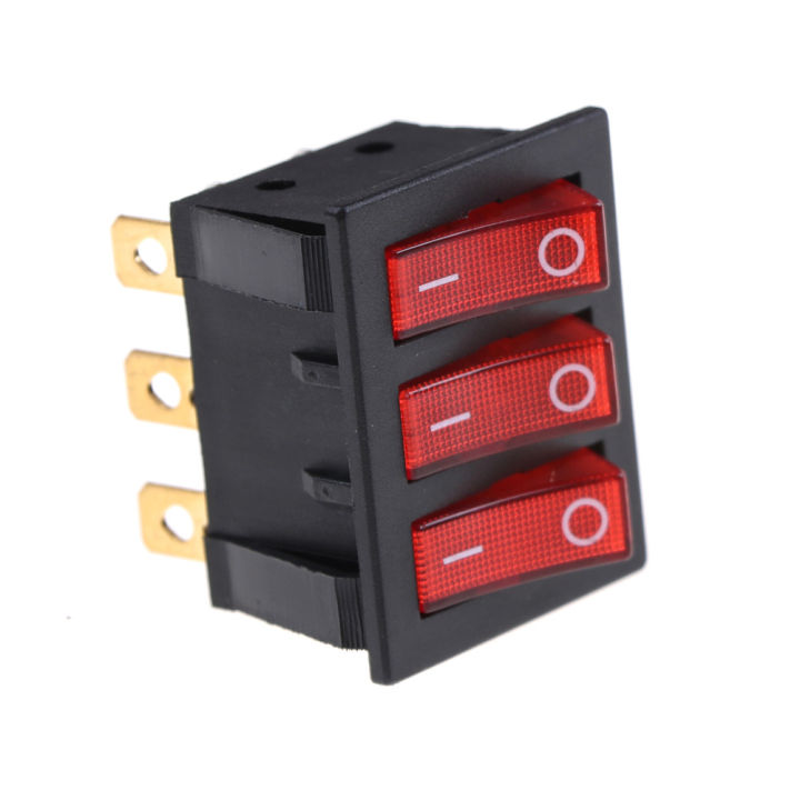 LIQINGQ KCD3 34*40 Big Rocker Switches With Red Light Three-Way Switch ...