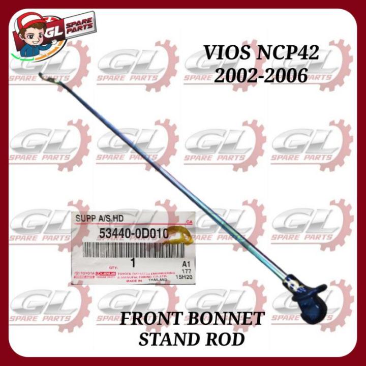 TOYOTA VIOS NCP42 2002-2006 ORIGINAL FRONT BONNET STAND ROD HOOD ...