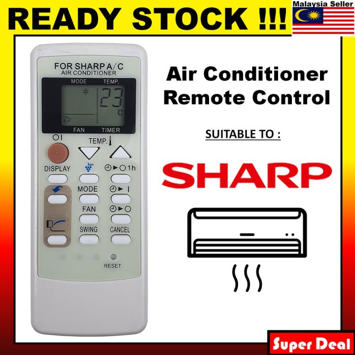 SHARP Air Cond Aircon Aircond Remote Control Replacement (SH-751) | Lazada