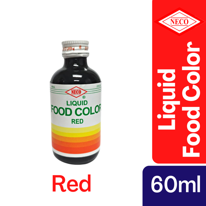 Red NECO Liquid Food Color 60ML | Lazada PH