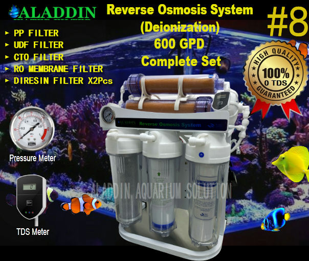 600GPD#8 /6Stage RO Water (Reverse Osmosis +DI Resin Deionization ...