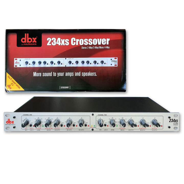 DBX 234XS Stereo 2/3 Way,Mono 4 Way Crossover Equalizer with XLR ...