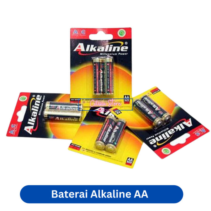 Batu Batre Alkalin Isi 2 Pcs Batu Baterai Alkaline Size AA AAA 1.5V ...