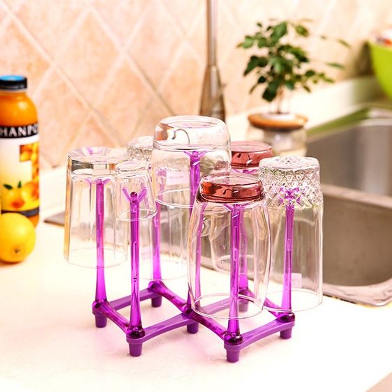Ready Stock !!! Foldable Glass Rack Cup Holder Rak Glass boleh Lipat ...