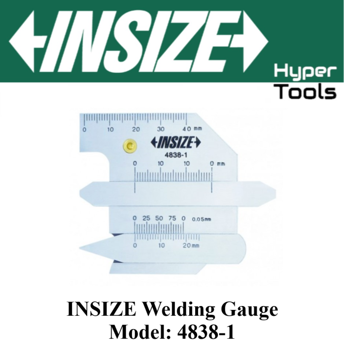 INSIZE Welding Gauge / Welding Gage (Model: 4838-1 / 4838-2) | Lazada