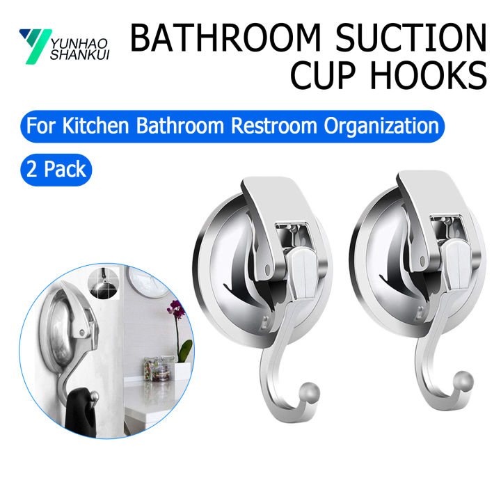 Heavy Duty Vacuum Suction Cup Hooks (2 Pack) Specialized For Kitchen ...