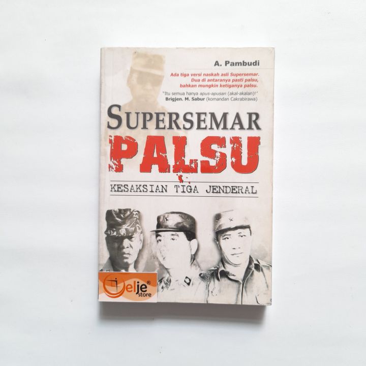 Buku Supersemar Palsu Kesaksian Tiga Jenderal | Lazada Indonesia