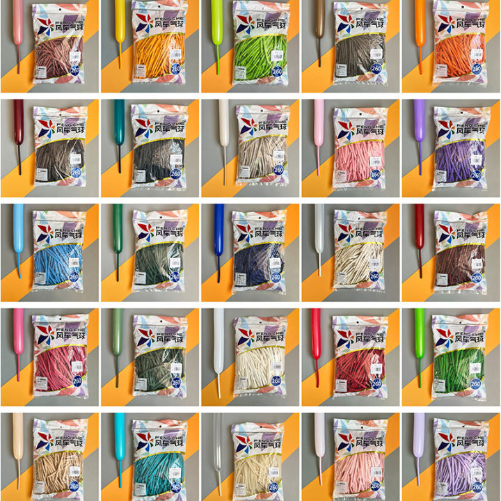 Feng che 10pcs 260 Inch Matte/Metallic High Quality Latex Colourful ...