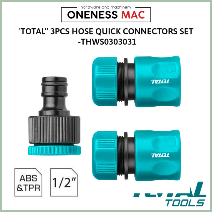'TOTAL'' 3PCS HOSE QUICK CONNECTORS SET -THWS0303031 | Lazada