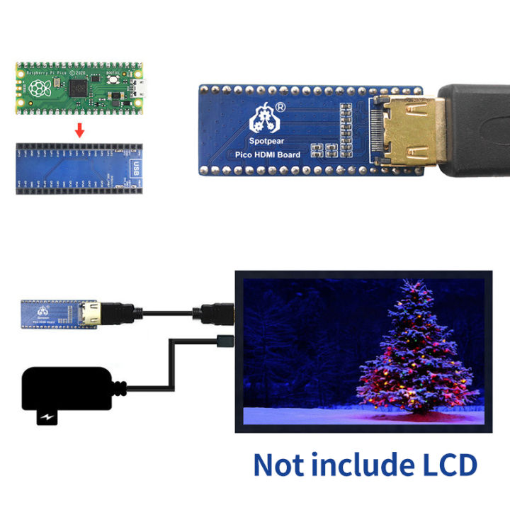 Raspberry Pi Pico Compatible HDMI Expansion Board PICO DVI Display ...