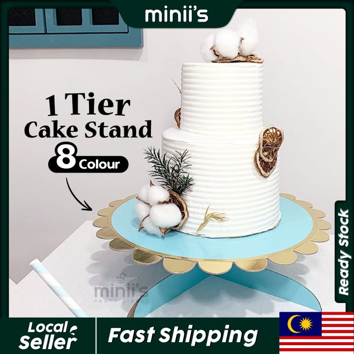Minii S 1 Layer Paper Cake Stand Disposable Cardboard Cake And Cupcake