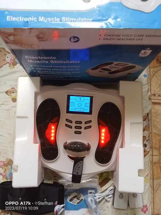 ORIGINAL! Electronic Muscle Stimulator BLUE, WHITE | Lazada PH