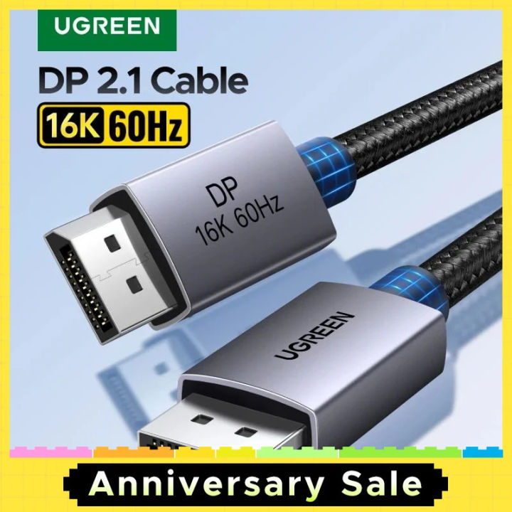 UGREEN DisplayPort Cable DP 2.1 16K 8K 4K 60Hz HDR Video Audio Cable ...