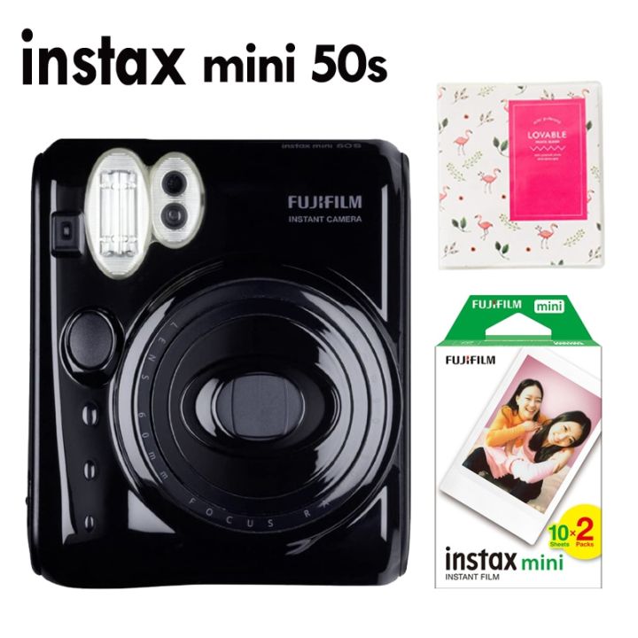 Fujifilm Instax Mini 50S กล้องทันทีสีดำ + อุปกรณ์เสริม20แผ่น Instax ...