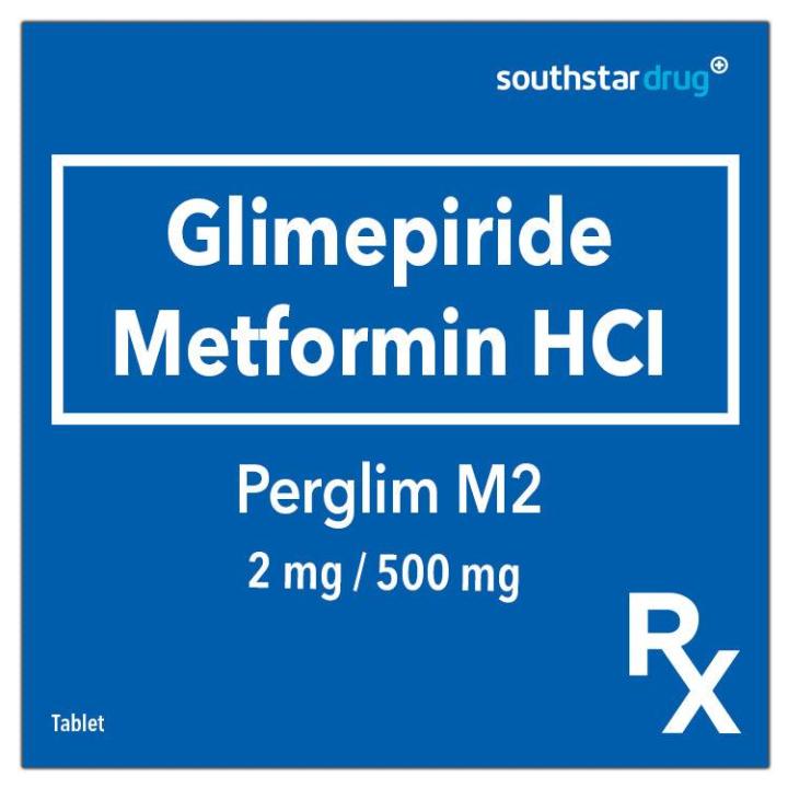 Rx: Perglim M2 2mg / 500mg Tablet | Lazada PH