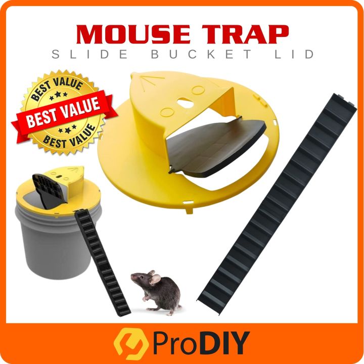 Slide Bucket Lid Mouse Rat Trap Flip Mouse Bucket Quick Effective ...
