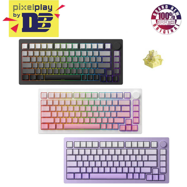 Monsgeek M1W HE-SP Multi-Mode RGB Mechanical Keyboard (Akko Cream ...