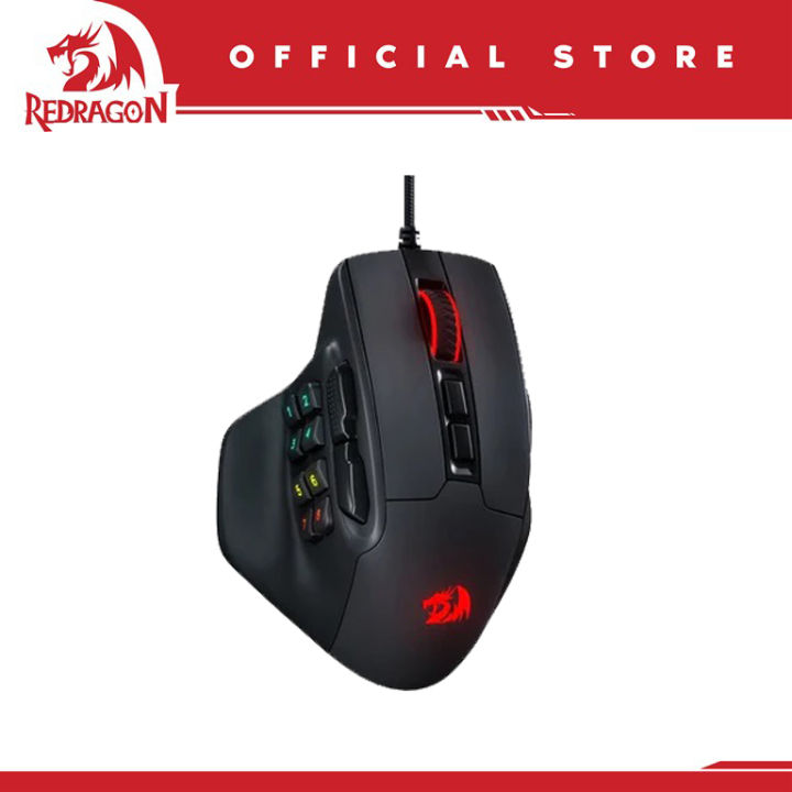 Redragon M811 Aatrox MMO Gaming Mouse, 15 Programmable Buttons Wired ...