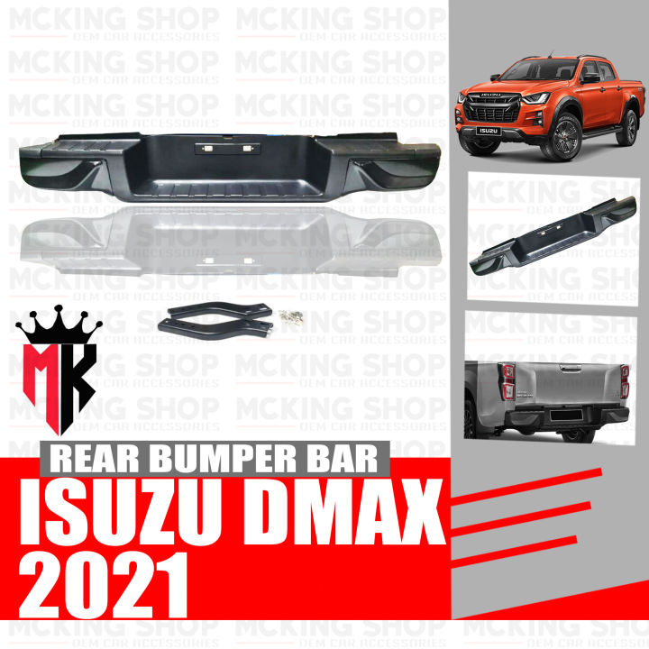 Isuzu Dmax / D-max 2021 Rear Bumper Guard Bar (Black) | Lazada PH
