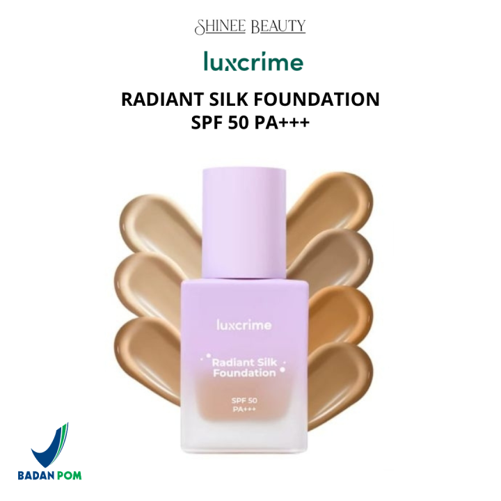 Luxcrime Radiant Silk Foundation SPF 50 PA+++ | Lazada Indonesia