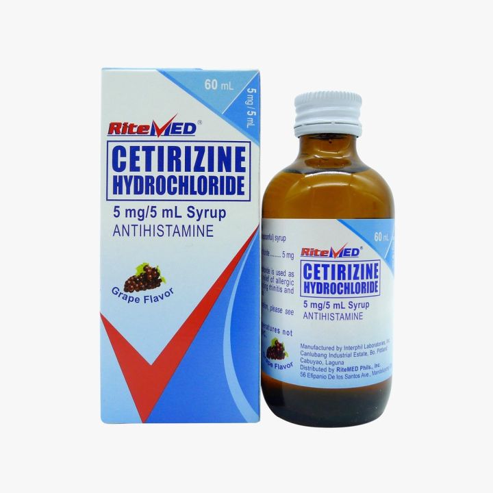 RiteMed Cetirizine 5 mg 5 ml Syrup | Lazada PH