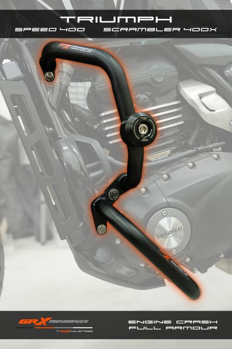 GRX Triumph Speed/Scrambler 400 Crash Bars Engine guard | Lazada PH
